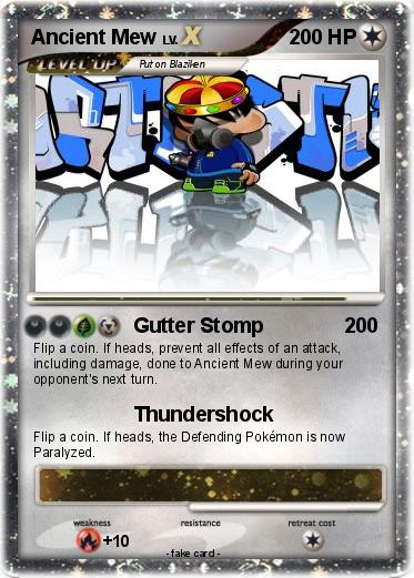 Pokémon Ancient Mew 74 74 - Gutter Stomp - My Pokemon Card