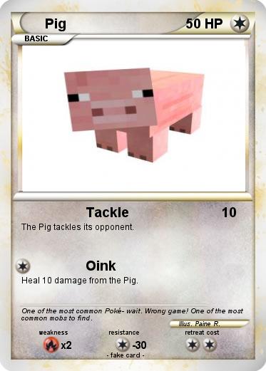 Pokémon Pig 944 944 - Tackle - My Pokemon Card