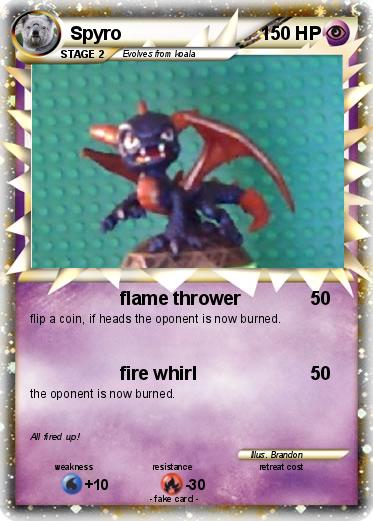 Pokémon Spyro 361 361 - flame thrower - My Pokemon Card