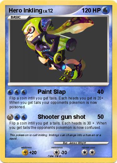 Pokémon Hero Inkling - Paint Slap - My Pokemon Card