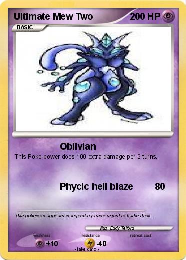 Pokémon Ultimate Mew Two 2 2 - Oblivian - My Pokemon Card