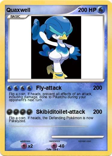 Pokémon Quaxwell 1 1 - Fly-attack - My Pokemon Card