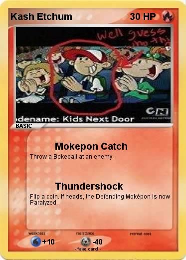 Pokémon Kash Etchum - Mokepon Catch - My Pokemon Card