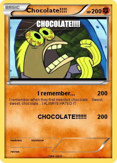 Pokémon Chocolate 343 343 - I remember... - My Pokemon Card