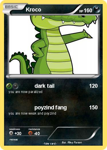 Pokémon Kroco - dark tail - My Pokemon Card