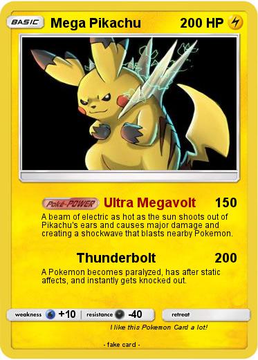 Pokémon Mega Pikachu 669 669 - Ultra Megavolt - My Pokemon Card