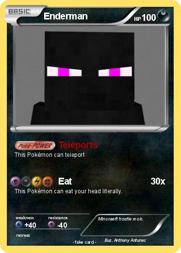 Pokémon Enderman 988 988 - Teieports - My Pokemon Card