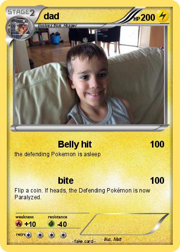 Pokémon dad 470 470 - Belly hit - My Pokemon Card