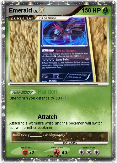 Pokémon Emerald 78 78 - Harden - My Pokemon Card