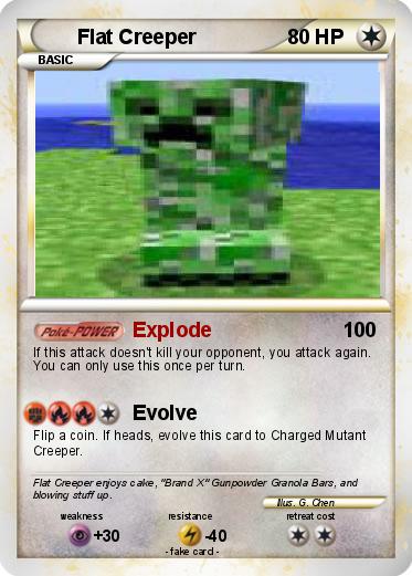 Pokémon Flat Creeper - Explode - My Pokemon Card