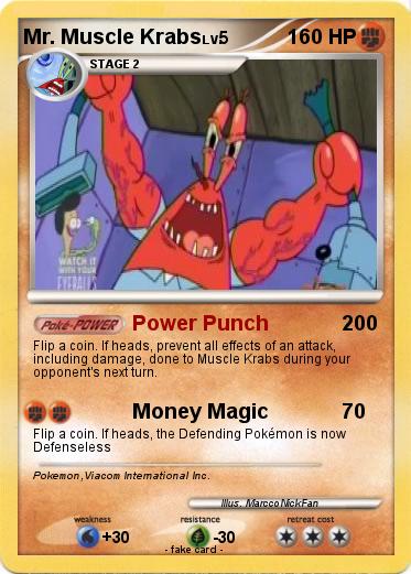 Pokémon Mr Muscle Krabs - Power Punch - My Pokemon Card