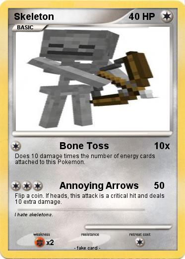 Pokémon Skeleton 675 675 - Bone Toss - My Pokemon Card