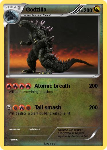 Pokémon Godzilla 1763 1763 - Atomic breath - My Pokemon Card