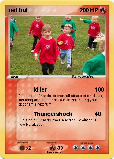 Pokémon red bull 92 92 - killer - My Pokemon Card