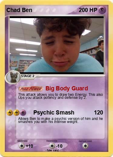 Pokémon Chad Ben - Big Body Guard - My Pokemon Card