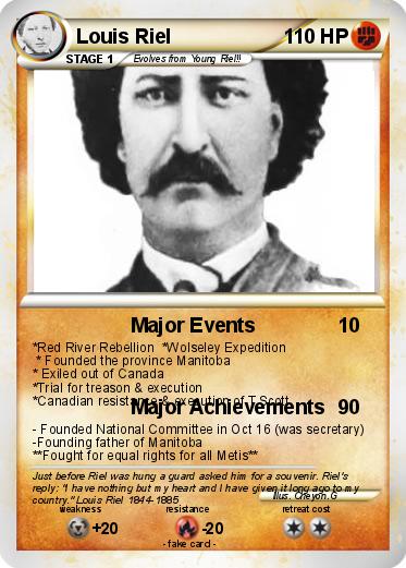 Pokémon Louis Riel 8 8 - Major Events - My Pokemon Card