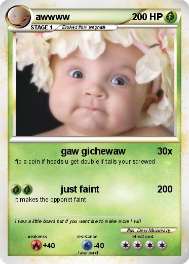 Pokémon awwww - gaw gichewaw - My Pokemon Card