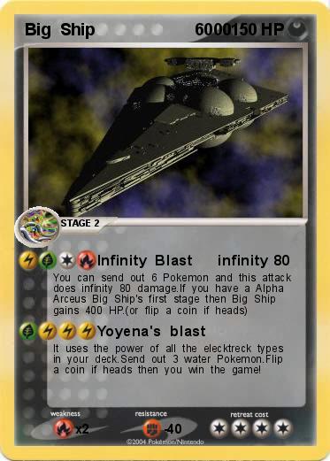 Pokémon Big Ship 6000 6000 - Infinity Blast infinity - My Pokemon Card
