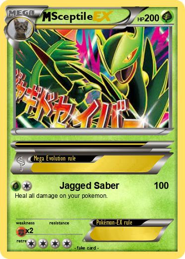 Pokémon Sceptile 616 616 - Jagged Saber - My Pokemon Card