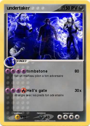 Pokémon undertaker 322 322 - tombstone - Ma carte Pokémon