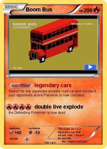 Pokémon Boom Bus - legendary cars - My Pokemon Card