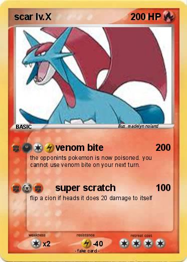 Pokémon scar lv X - venom bite - My Pokemon Card
