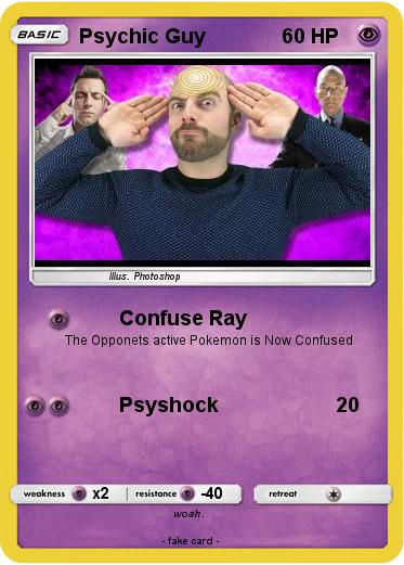 Pokémon Psychic Guy - Confuse Ray - My Pokemon Card