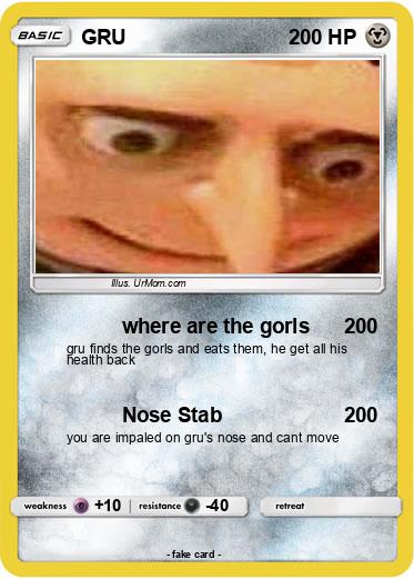 Pokémon GRU 287 287 - where are the gorls - My Pokemon Card