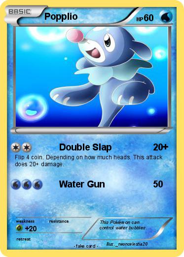 Pokémon Popplio 107 107 - Double Slap - My Pokemon Card
