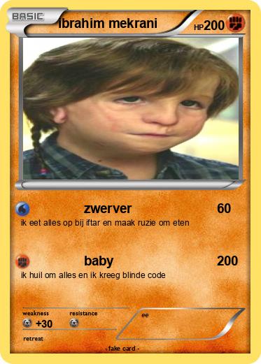 Pokémon ibrahim mekrani - zwerver - My Pokemon Card