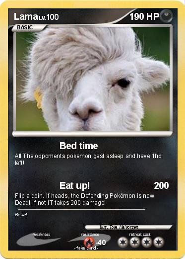 Pokémon Lama 116 116 - Bed time - My Pokemon Card