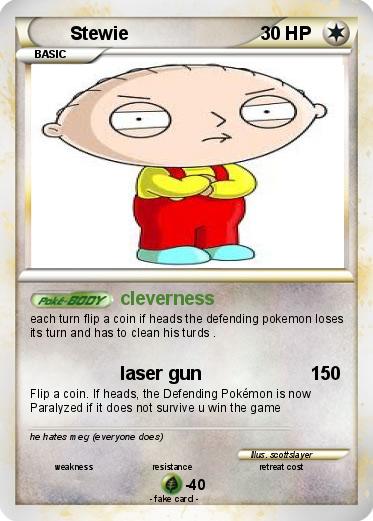 Pokémon Stewie 691 691 - cleverness - My Pokemon Card