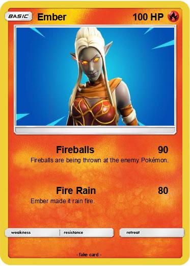 Pokémon Ember 95 95 - Fireballs - My Pokemon Card