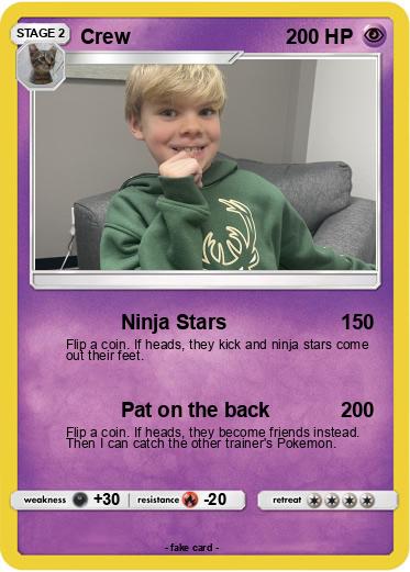 Pokémon Crew 19 19 - Ninja Stars - My Pokemon Card