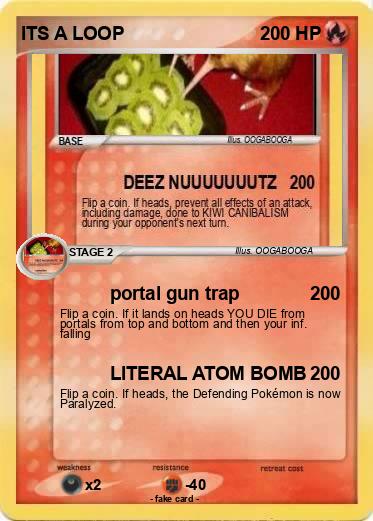 Pokémon ITS A LOOP - portal gun trap - My Pokemon Card