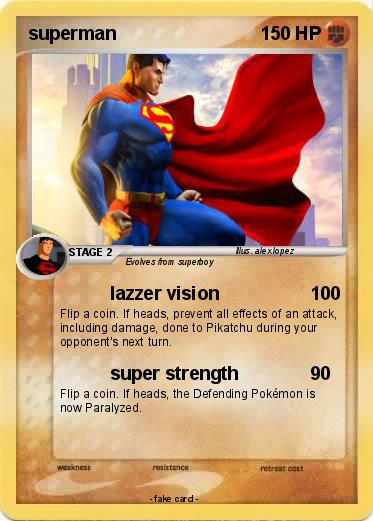 Pokémon superman 629 629 - lazzer vision - My Pokemon Card