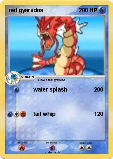 Pokémon red gyarados 108 108 - water splash - My Pokemon Card