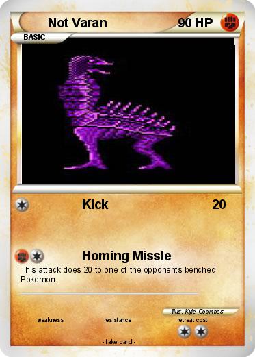 Pokémon Not Varan - Kick - My Pokemon Card