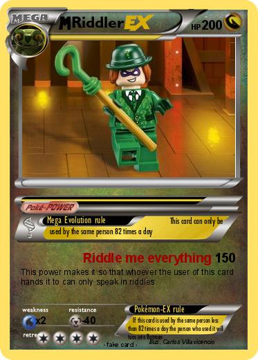 Pokémon Riddler 28 28 - Riddle me everything - My Pokemon Card