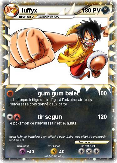 Pokémon luffyx 1 1 - gum gum balet - Ma carte Pokémon