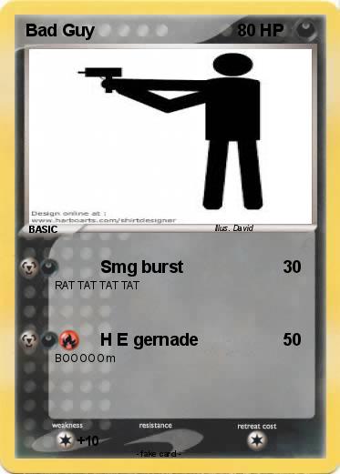 Pokémon Bad Guy 6 6 - Smg burst - My Pokemon Card