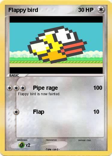 Pokémon Flappy bird 187 187 - Pipe rage - My Pokemon Card