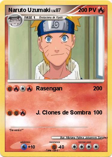 Pokémon Naruto Uzumaki 609 609 - Rasengan - Mi carta pokémon