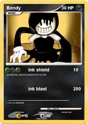 Pokémon Bendy 66 66 - ink shield - My Pokemon Card