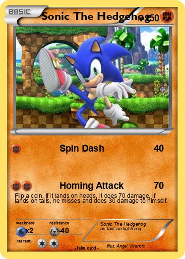 Pokémon Sonic The Hedgehog 1047 1047 - Spin Dash - My Pokemon Card