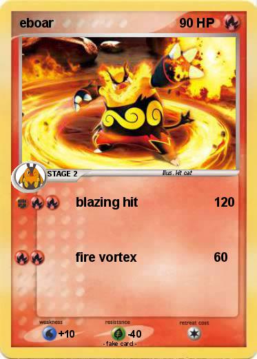 Pokémon eboar 1 1 - blazing hit - My Pokemon Card