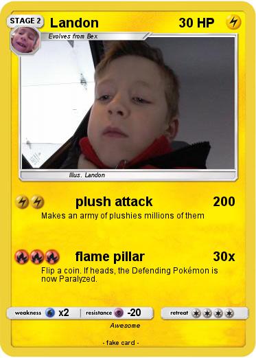 Pokémon Landon 115 115 - plush attack - My Pokemon Card