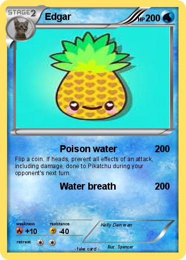 Pokémon Edgar 89 89 - Poison water - My Pokemon Card