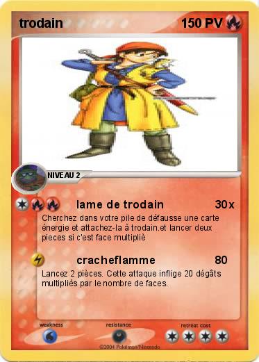 Pokémon trodain - lame de trodain - Ma carte Pokémon
