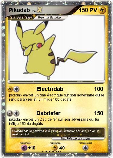 Pokémon Pikadab - Electridab - Ma carte Pokémon
